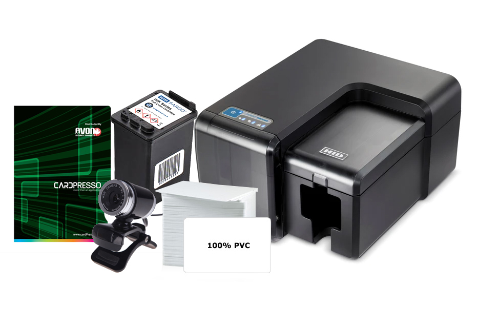 Fargo INK1000 Single Sided Inkjet ID Card System - Avon Security Products