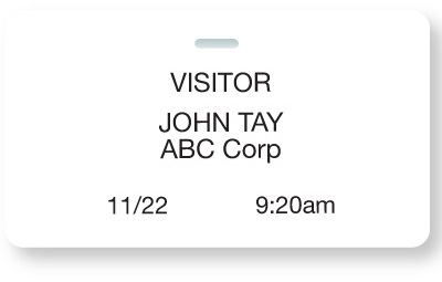 TEMPbadge 03970 - Slotted Non-Expiring Thermal Printable Badges (Qty ...