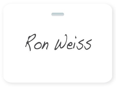 TEMPbadge 05574 - Slotted Non-Expiring Large Handwritten Badge (Qty ...