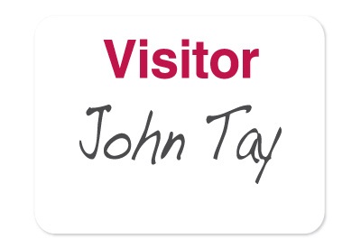 TEMPbadge 05826 - Large Adhesive Non-Expiring Handwritten Badge with ...