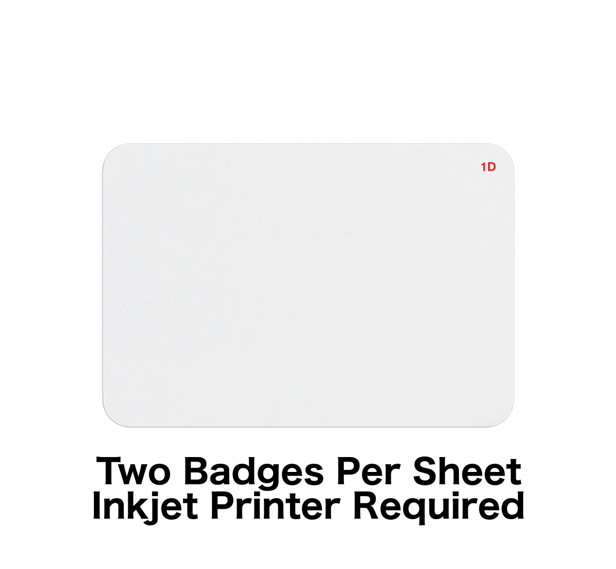 TEMPbadge T2015 - 1 Day Expiring Inkjet Printable 4" x 6" Sheet of ...