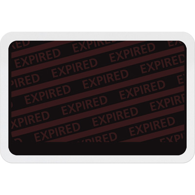 TEMPbadge T6031A - Adhesive Expiring Badge Back with "EXPIRED" (Qty ...