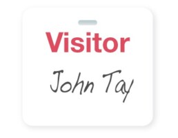 TEMPbadge 05568 - Slotted Non-Expiring Handwritten Badge with Printed ...