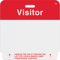 TEMPbadge T2014 - 1 Day Slotted Expiring Handwritten Badge with Printed ...